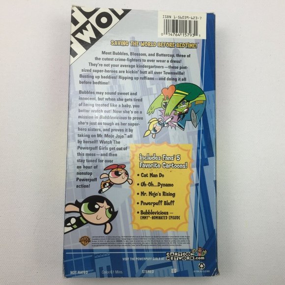 Media | Vhs Cartoon Network The Powerpuff Girls Bubblevicious Tape 5 ...